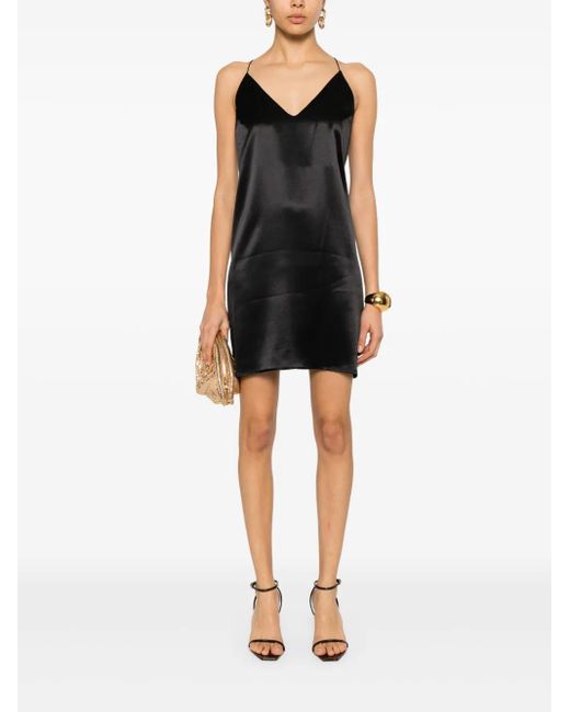 THE NINA STUDIO Duchess Mini Dress in Black | Lyst