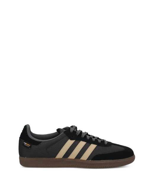 adidas Samba Og Logo Lace-Up Sneakers in Black for Men | Lyst UK
