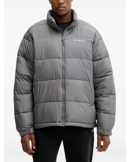 Columbia Zipped Padded Jacket in Grey for Men | Lyst UK