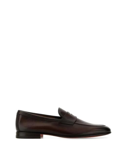Santoni Bar Loafers in White for Men | Lyst UK