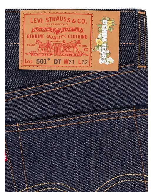 DENIM TEARS X Levis Tears 501 Jeans in Blue for Men | Lyst