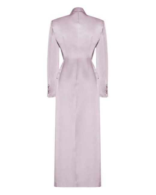 Adam Lippes Laurence Silk Coat in Purple | Lyst