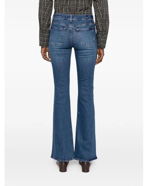 7 For All Mankind Legacy Bootcut Zip-Up Flared Jeans in Blue | Lyst UK