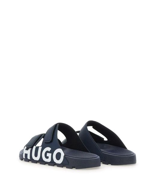 HUGO Evander Slides in Blue for Men | Lyst