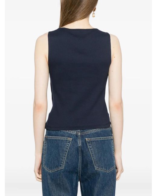 Reformation Hudson Top in Blue | Lyst UK