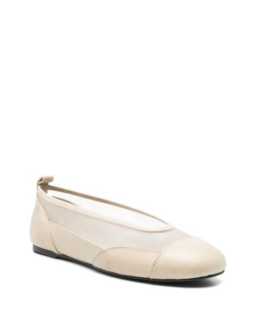 Paloma Wool Mesh Ballet Flats in Natural | Lyst