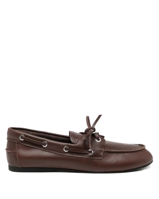 Senso Leather Boat Shoes in Brown | Lyst UK