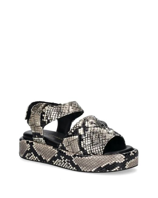 Kurt Geiger 45Mm Onyx Sandals in Black | Lyst