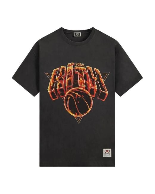 Kith X The New York Knicks Jones Graphic T-Shirt in Black for Men | Lyst UK
