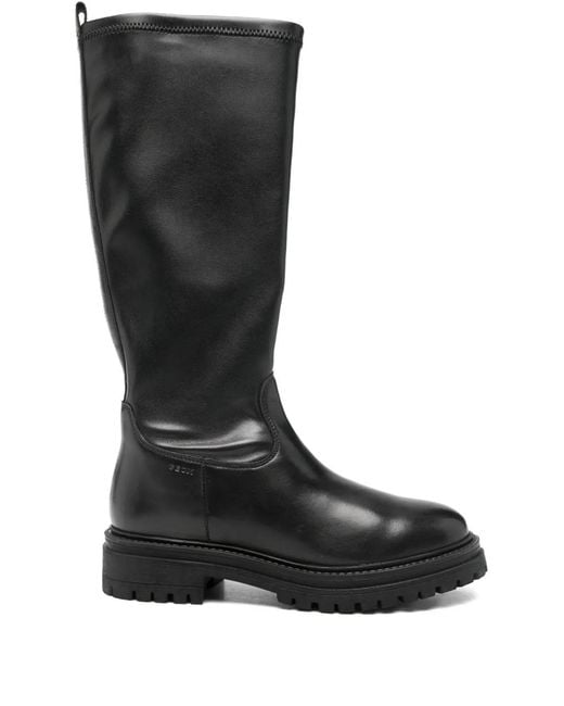 Geox Iridea Zip Boots in Black | Lyst UK