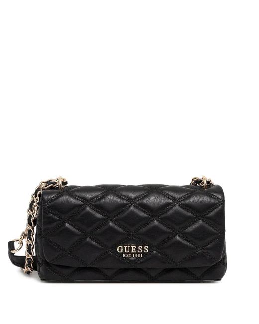 Guess Tasmin Cross Body Bag in Black | Lyst