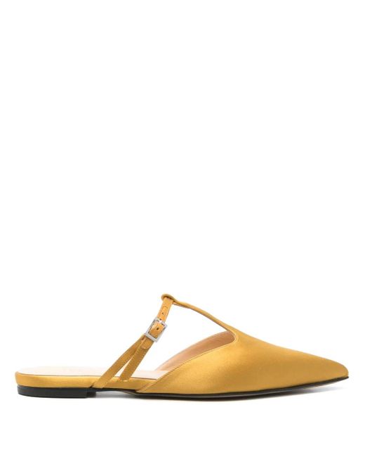 Tela Satin Mules in Metallic | Lyst