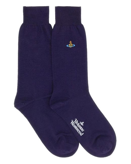 Vivienne Westwood Uni Orb Socks in Blue | Lyst