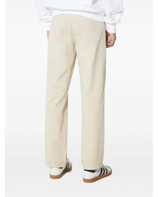 Norse Projects Logo-Patch Trousers in Natural for Men | Lyst UK