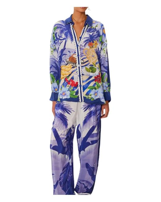 FARM Rio Fresh Table Pajama Pants in Blue | Lyst UK