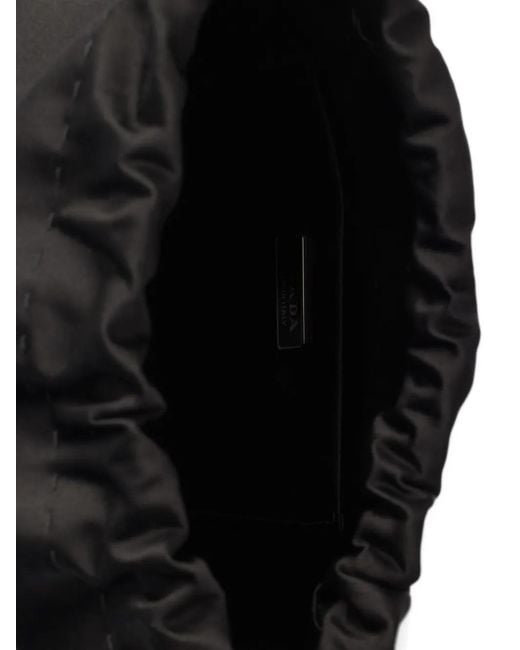 Prada Wish Drawstring Logo Pouch in Black | Lyst UK