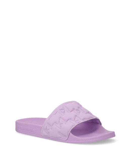 Karl Lagerfeld Kondo Slides in Purple | Lyst