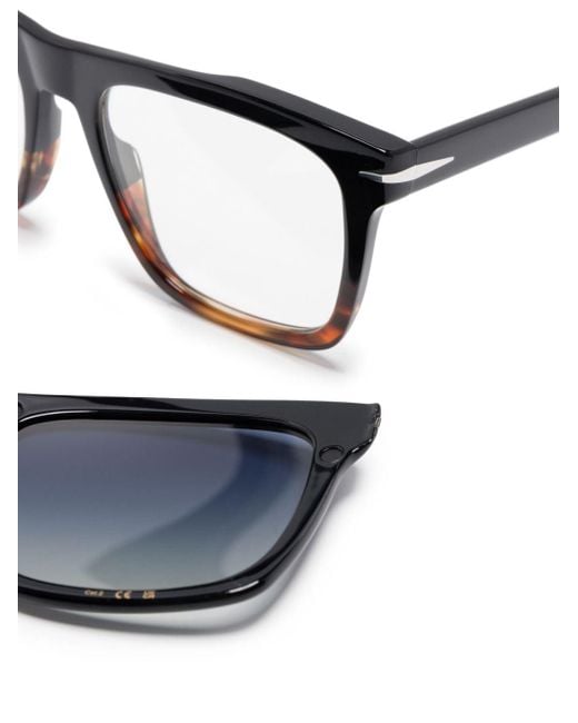 David Beckham Db 7000 Square-Frame Glasses in Blue for Men | Lyst