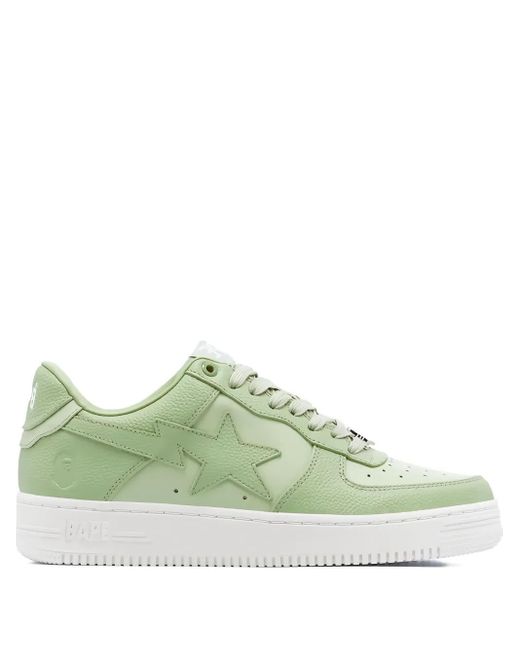A Bathing Ape Bape Sta Sneakers in Green for Men | Lyst UK