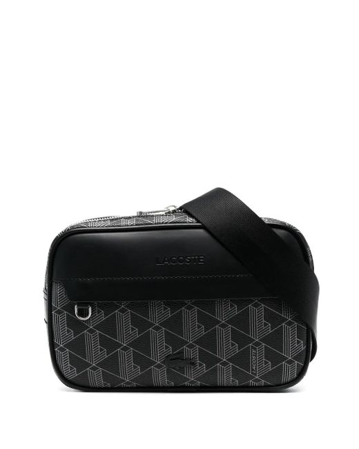 Lacoste Logo-Debossed Belt Bag in Black for Men | Lyst UK