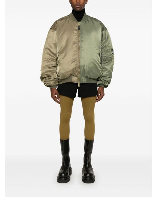 Vetements X Alpha Industries Double Zip Bomber Jacket in Green | Lyst