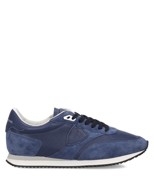 Philippe Model Blville Round-Toe Sneakers in Blue for Men | Lyst UK