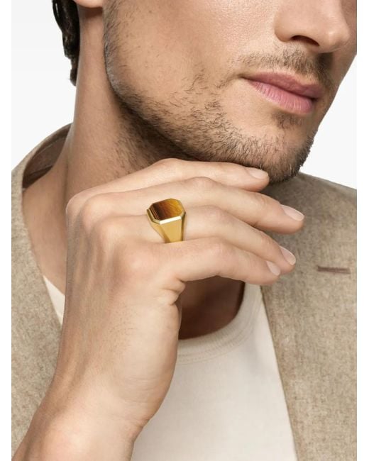 David Yurman 18K Streamline Signet Ring in Metallic for Men | Lyst