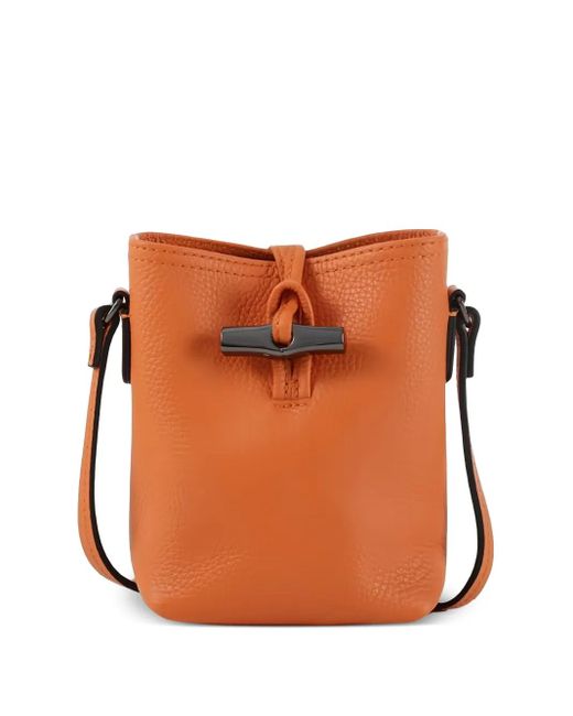 Longchamp Sac Porté Épaule Le Roseau En Cuir in Orange | Lyst