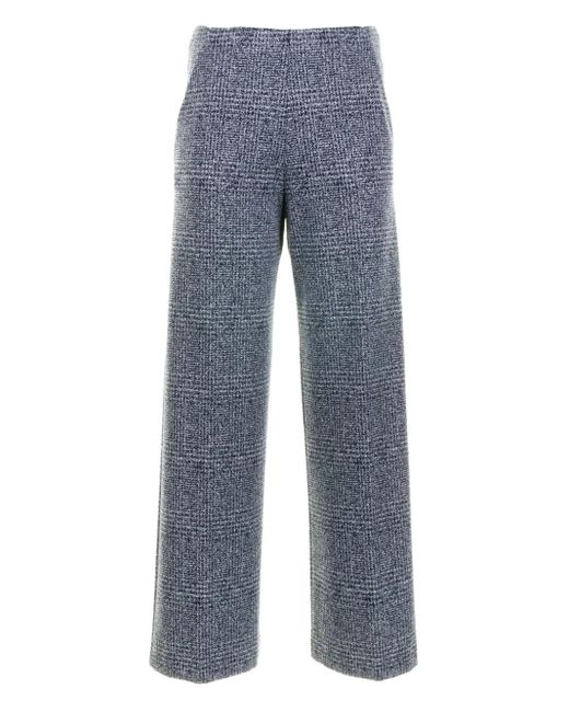 Cinque Checked Trousers in Blue | Lyst UK