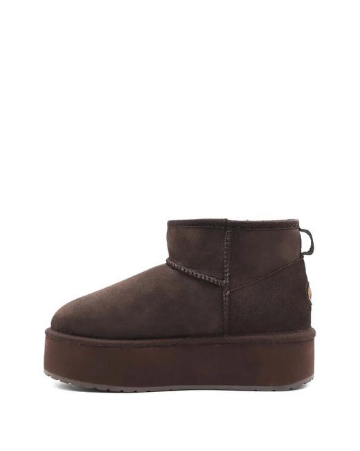 EMU Platform Boots in Brown | Lyst UK