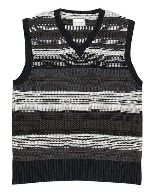 Aimé Leon Dore Stadium Striped Vest in Black for Men | Lyst UK