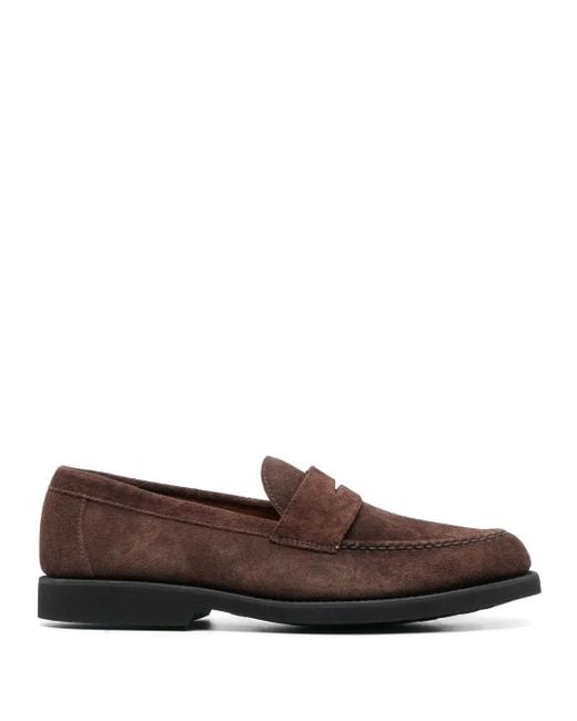 Sebago Suede Penny Loafers in Brown for Men | Lyst UK