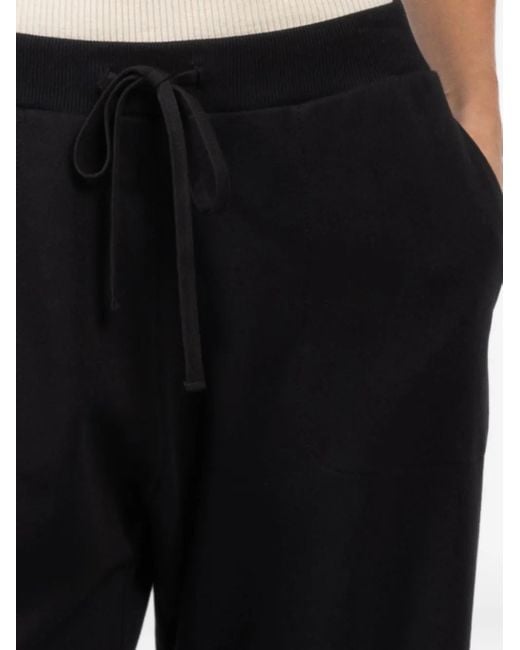 Arlo Mott Drawstring Cotton Trousers in Black | Lyst UK