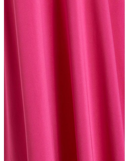 Vetements Satin-Finish Midi Dress in Pink | Lyst