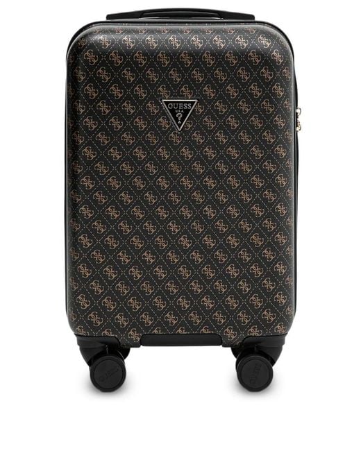 Guess Jesco Monogram Suitcase in Black | Lyst UK