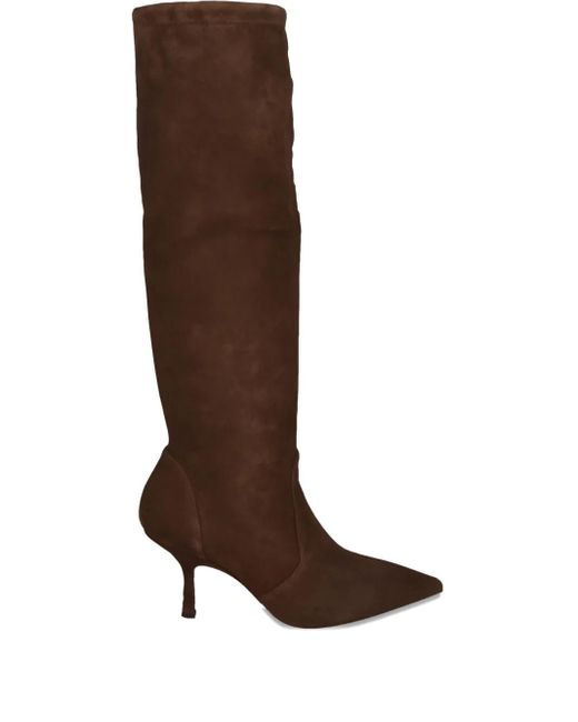 Stuart Weitzman 75Mm Naomi Boots in Brown | Lyst UK