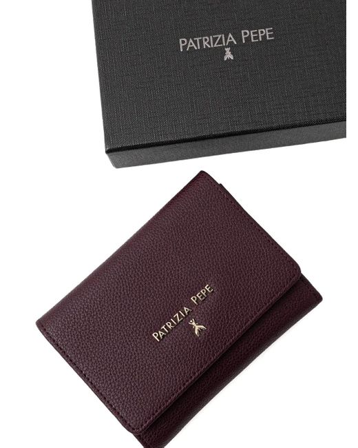 Patrizia Pepe Logo-Lettering Wallet in Purple | Lyst UK