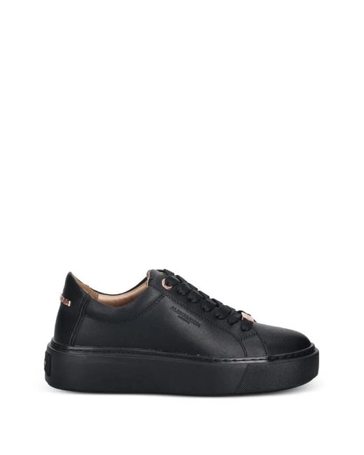Alexander Smith London Platform Lace-Up Sneakers in Black | Lyst UK