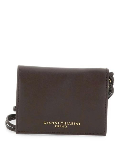 Gianni Chiarini Leather Bi-Fold Wallet in Brown | Lyst UK