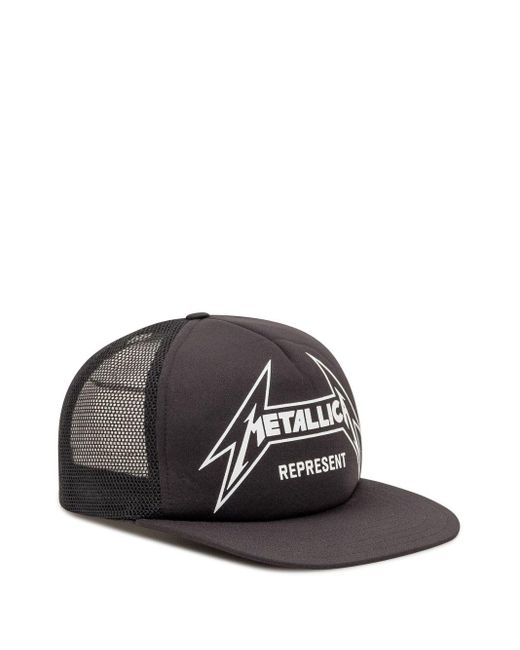 Represent Metallic Cap in Black for Men | Lyst