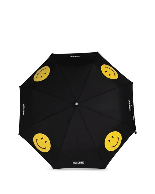 Moschino Smiley Face-Print Umbrella in Blue | Lyst UK