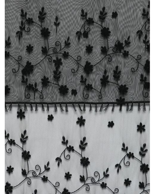 TOTEME Tulle Shawl in Black | Lyst