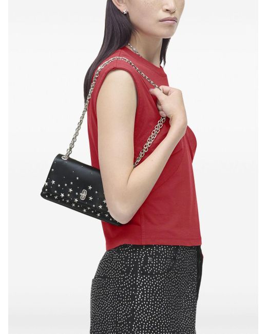 Marc Jacobs The Star Dual Chain Shoulder Bag in Black | Lyst