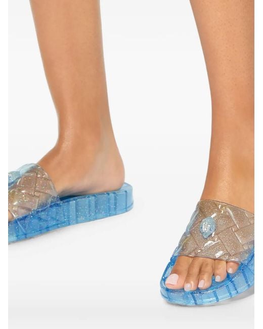 Kurt Geiger Meena Jelly Slides in Blue | Lyst UK