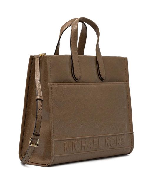 MICHAEL Michael Kors Textured Tote Bag in Brown | Lyst