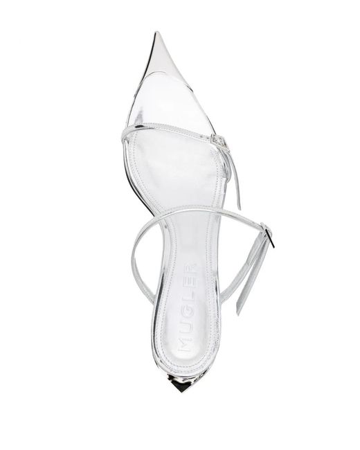 Mules 50Mm di Mugler in Bianco | Lyst