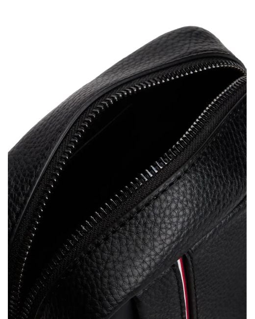 Tommy Hilfiger Metal Logo Cross-Body Reporter Bag in Black for Men | Lyst