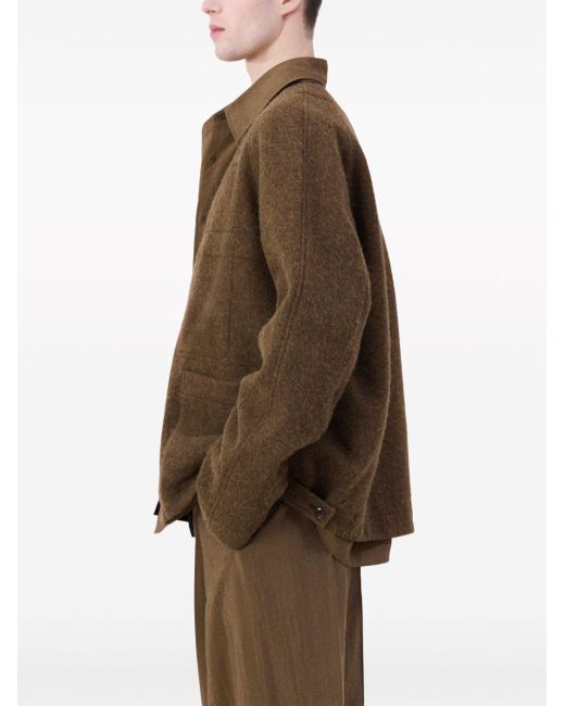Lemaire Raglan Liner Jacket in Brown for Men | Lyst