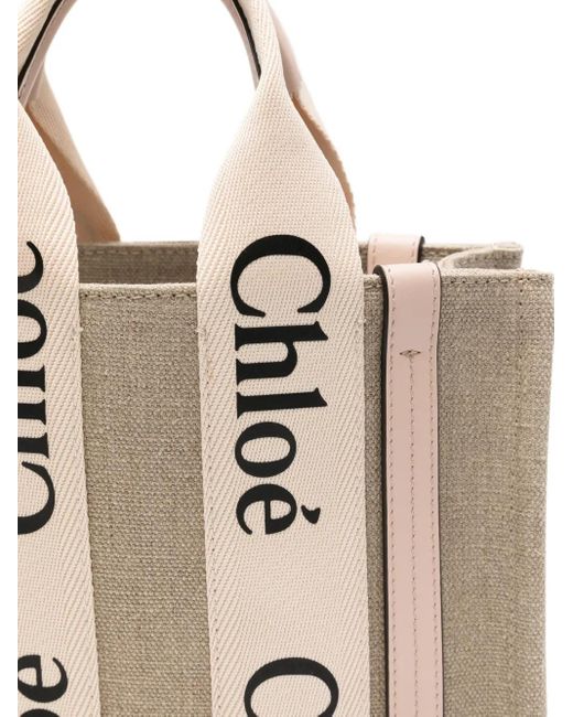 Chloé Small Woody Tote Bag in Natural | Lyst UK