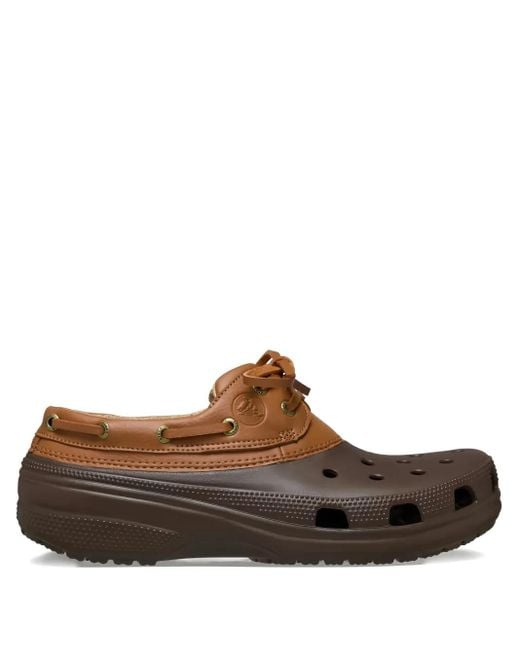 Crocs™ Classic Islander Boat "Coffee Cognac" Clogs in Brown for Men ...